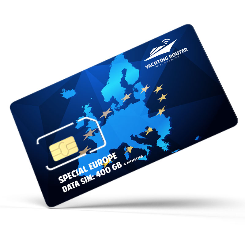 400GB PER MONTH EUROPE SIM CARD (4 MONTHS) - Yachting Router | Data SIM ...